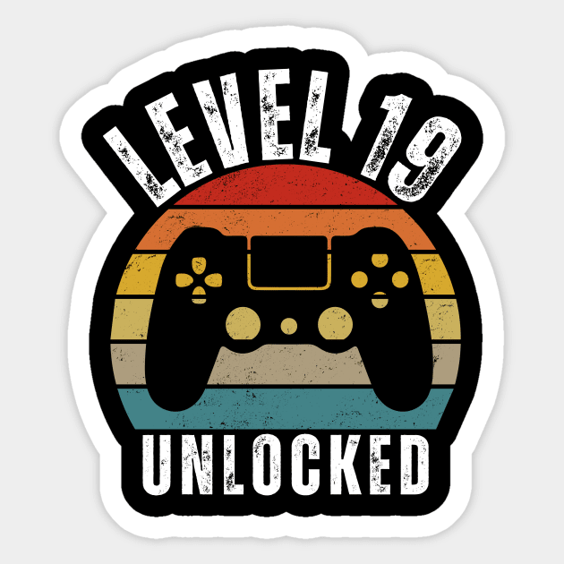 Level 19 Unlocked 19th Birthday Gamer Gaming For Boys - Level 19 ...