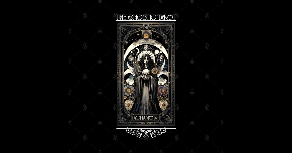 Gnostic Tarot Major Arcana - Achamoth - Tarot - Sticker | TeePublic