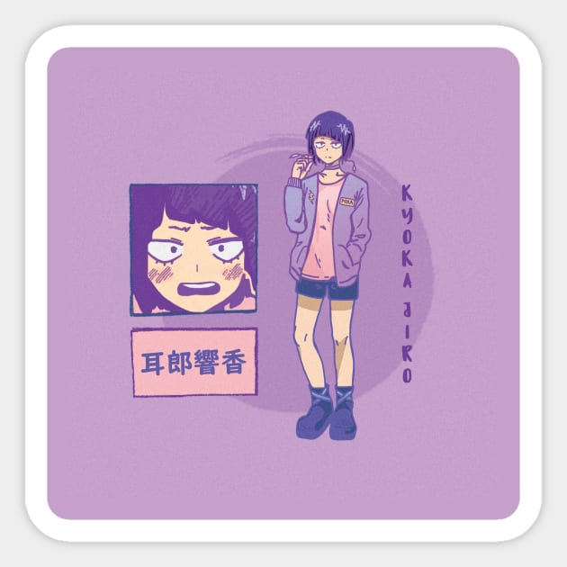 Aesthetic Kyoka Jiro - Kyoka Jiro My Hero Academia - Sticker | TeePublic