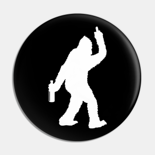 Bigfoot Middle Finger Vintage Pins and Buttons for Sale | TeePublic