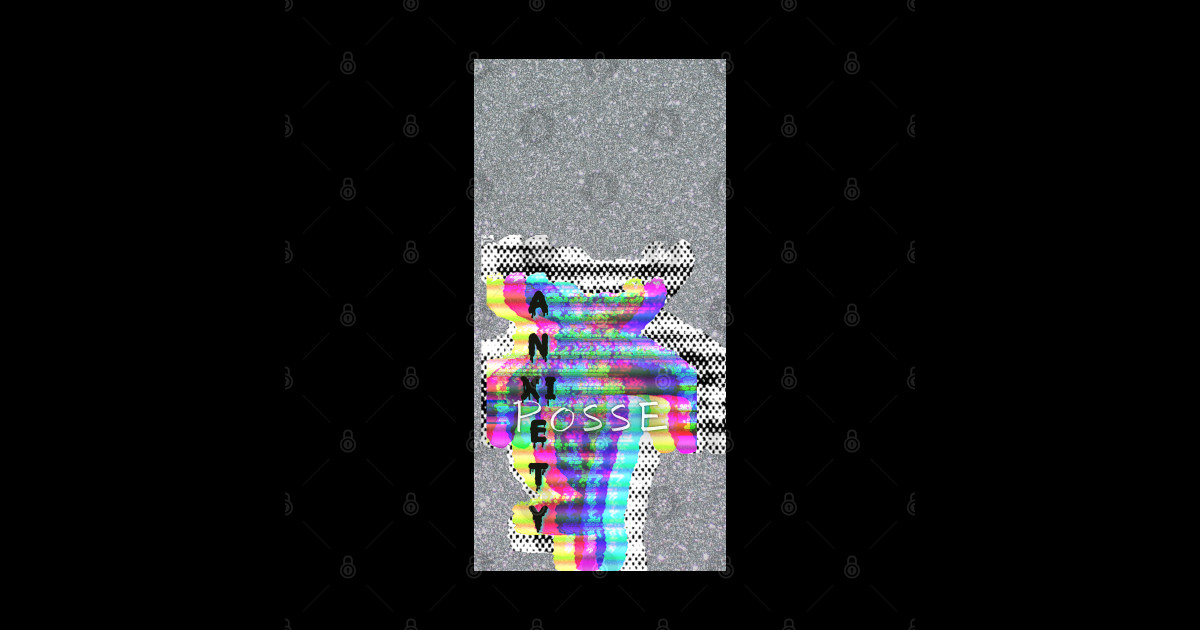 Rainbow Static Creature- Anxiety Posse Collection - Neon - Sticker ...