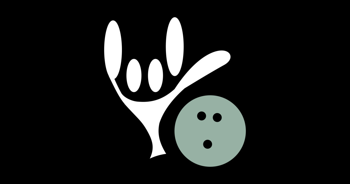 ASL Sign Language Love Bowling - Bowling - Posters and Art Prints ...