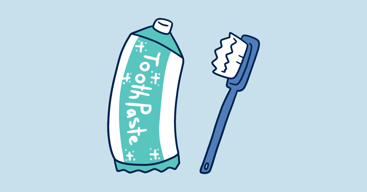 Toothpaste and Toothbrush - Toothpaste - Sticker | TeePublic