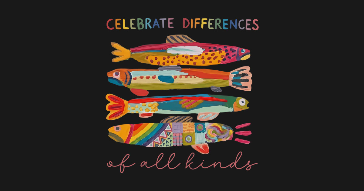 Celebrate Minds Of All Kinds Colorful Fish Autism Awareness - Celebrate ...