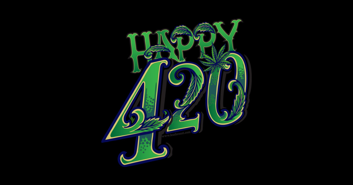 Happy 420 - Happy 420 - Sticker | TeePublic