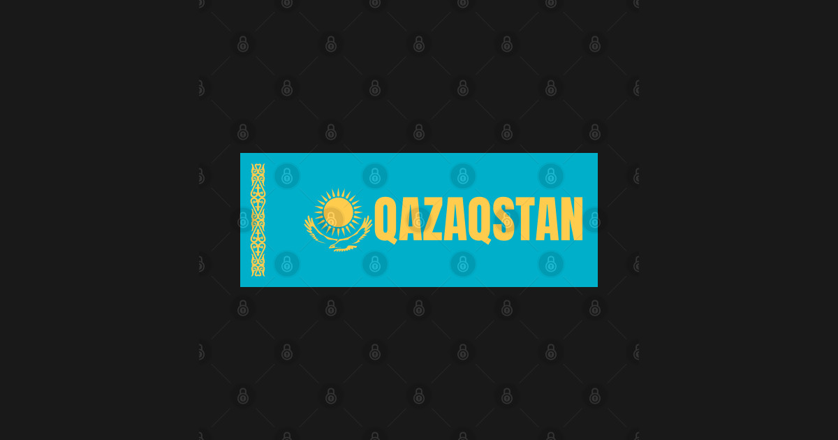 Qazaqstan Flag - Kazakhstan Flag - T-Shirt | TeePublic