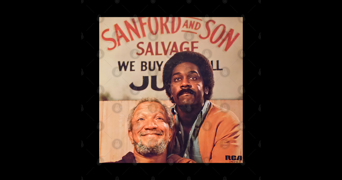 Sanford and Son Junkyard Genius - Sanford And Son - Sticker | TeePublic