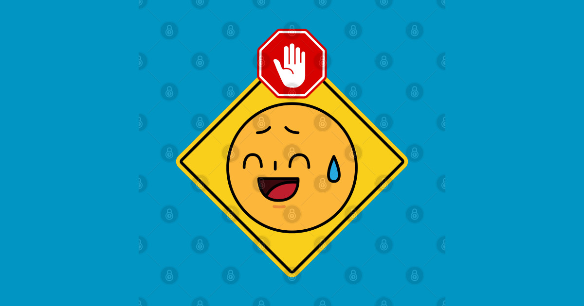 Alert Warning Facial Emoji Expressions #6 - Emoji Art - T-Shirt | TeePublic