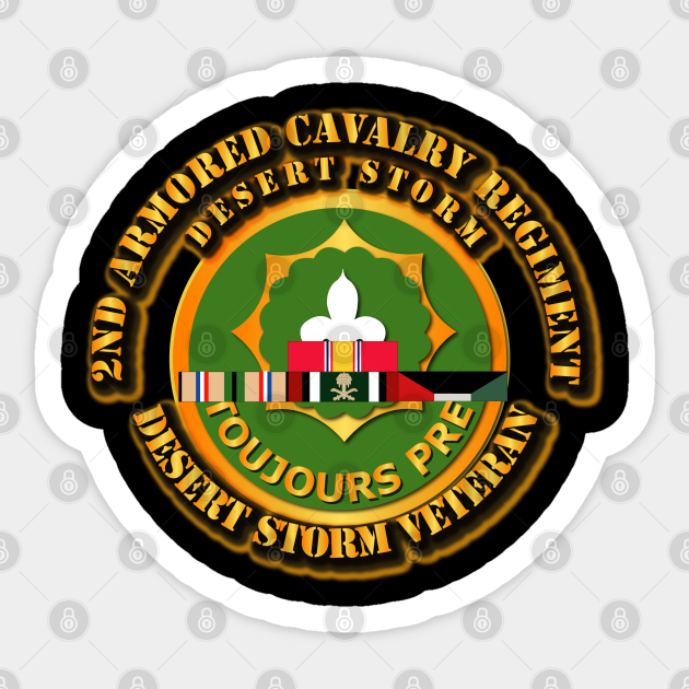 2nd ACR w DS SVC Ribbons - 2nd Acr - Sticker | TeePublic