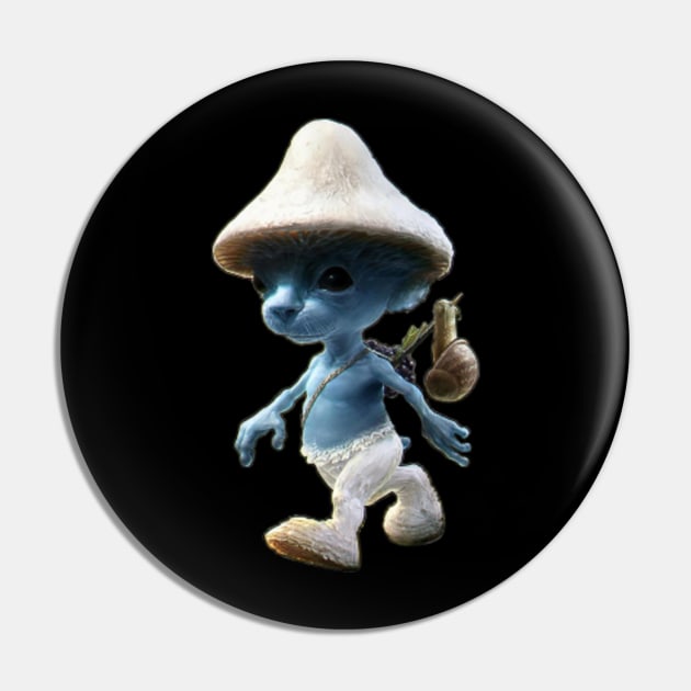 Funny Smurf cat Meme.Blue mushroom Cat meme. - Meme - Pin | TeePublic
