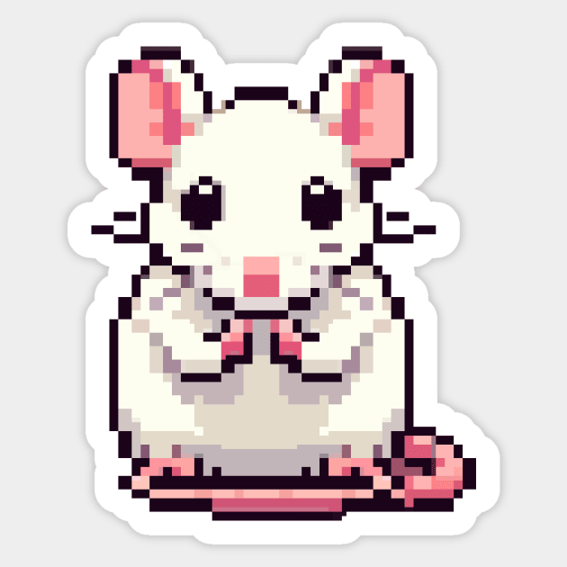 Adorable Mouse Pixel Art - Mouse - Sticker | TeePublic
