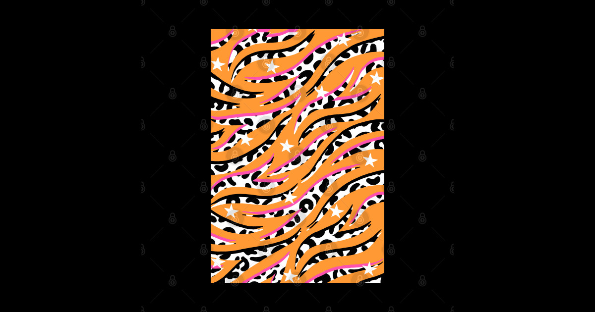 Tiger & Leopard Print - Tiger - Sticker | TeePublic