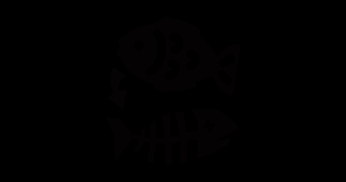 Cute Fish, Dead Fish - Psychic Cat - Sticker | TeePublic