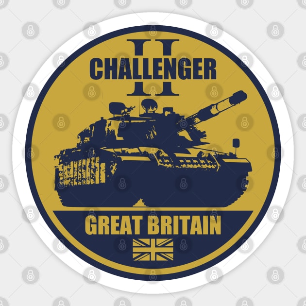 Challenger 2 Tank - British Army Tank - Sticker | TeePublic