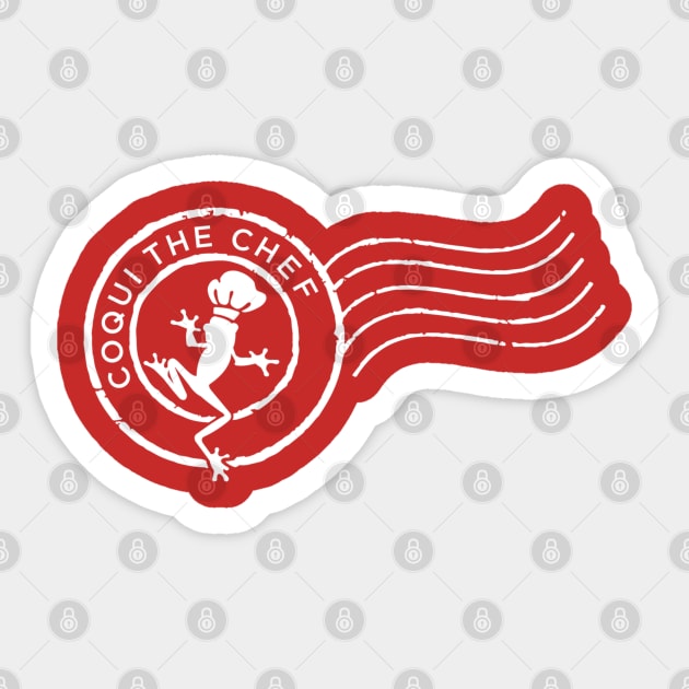 CTC STAMP - Coqui The Chef Vegan Vegetarian Healthy - Sticker | TeePublic