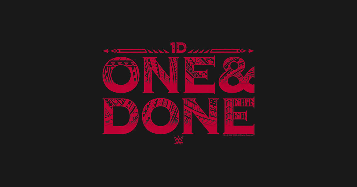 The Bloodline 1D One & Done Blood Red Text - The Bloodline - T-Shirt ...