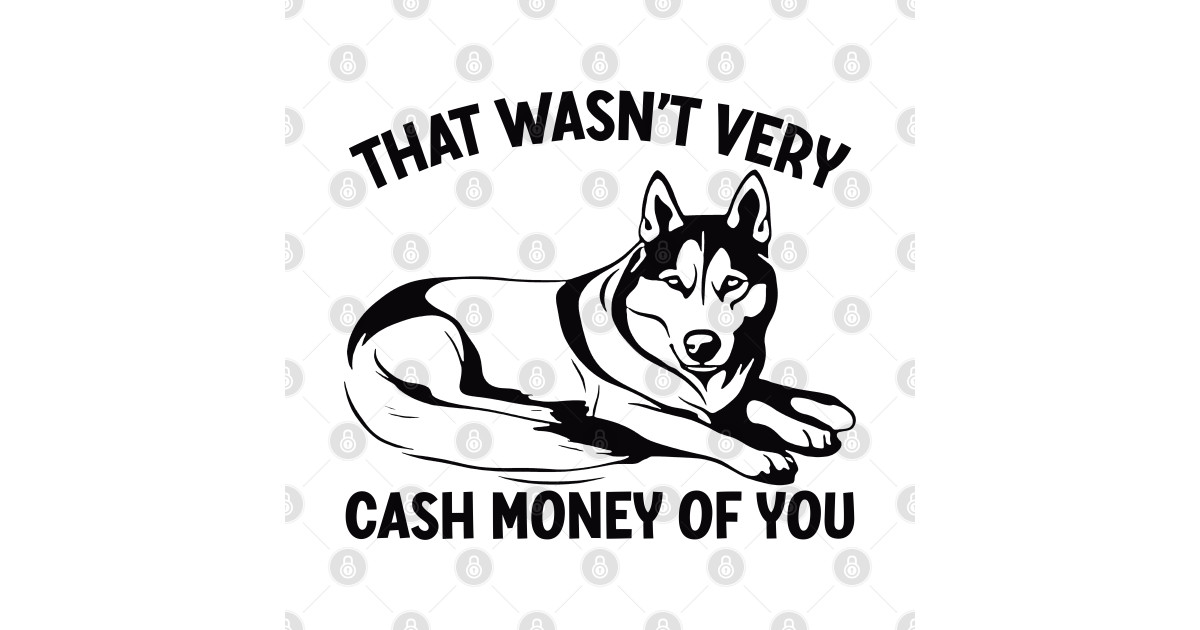 That Wasn't Very Cash Money Of You Funny Meme Husky Dog - That Wasnt ...