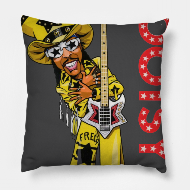CARTOON BOOTSY COLLINS - Bootsy Collins - Pillow | TeePublic