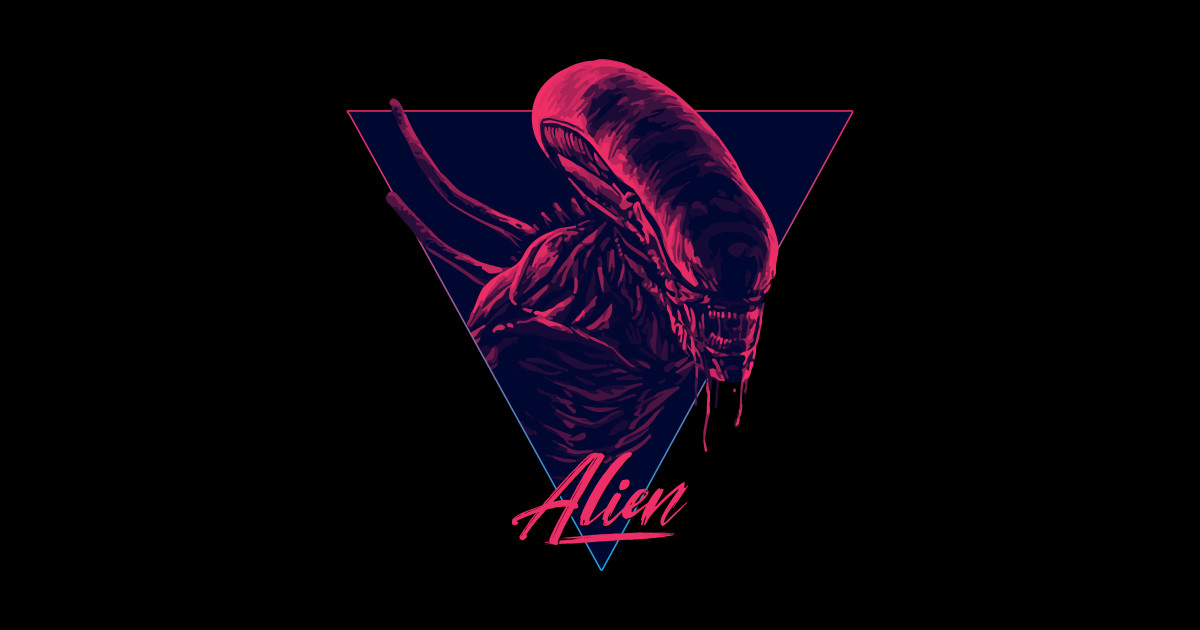 Alien - 80s design - Alien - Magnet | TeePublic