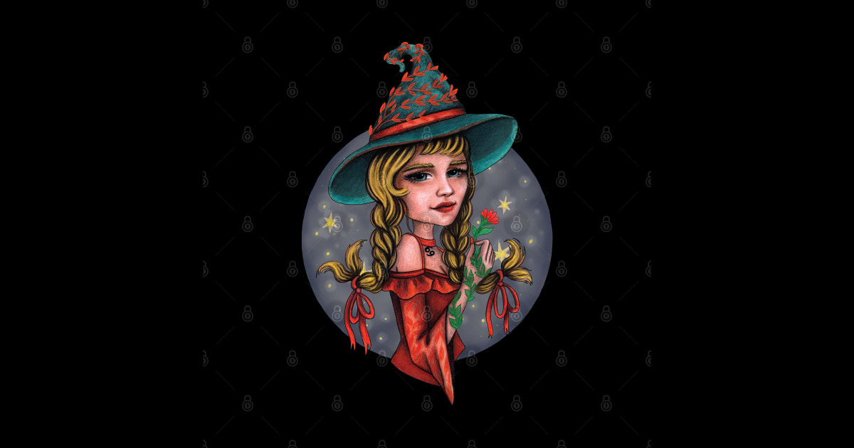 Blonde Cancer witch - Witch - Sticker | TeePublic