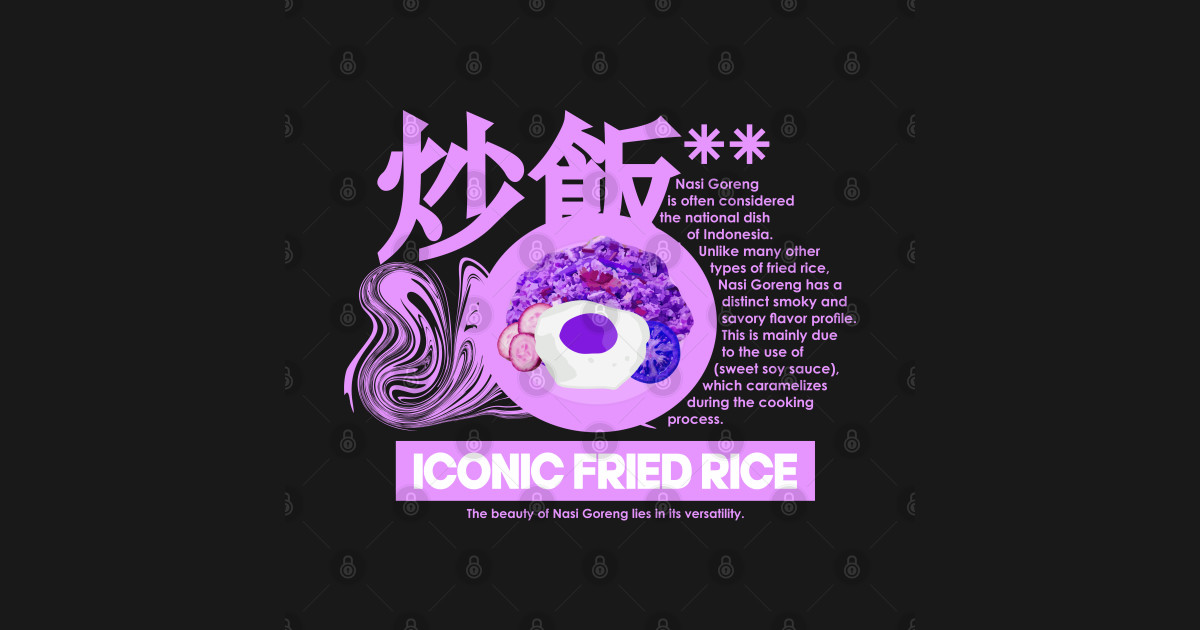 ICONIC FRIED RICE - Iconic Fried Rice - T-Shirt | TeePublic