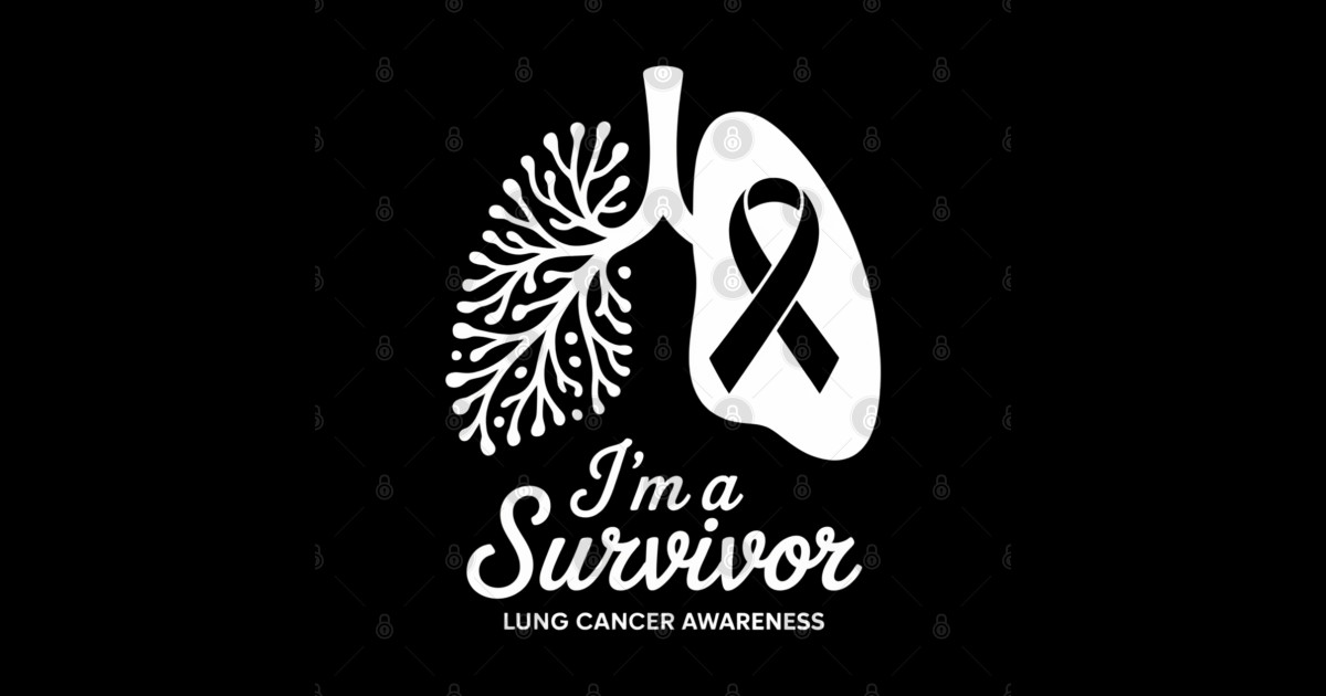 Survivor Lung Cancer Awareness Month White Ribbon - Lung Cancer ...