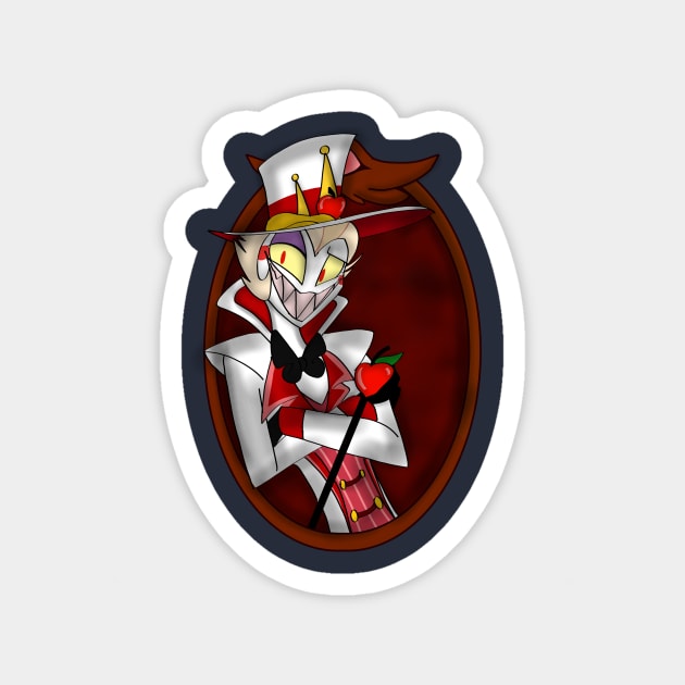Hazbin Hotel Lucifer Morningstar Portrait - Hazbin Hotel - Magnet ...