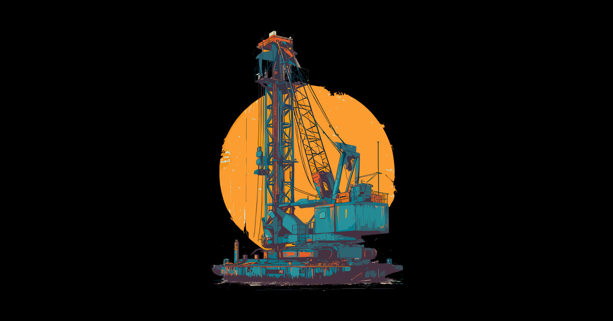 PILING RIG 4 - Piling Rig - Sticker | TeePublic