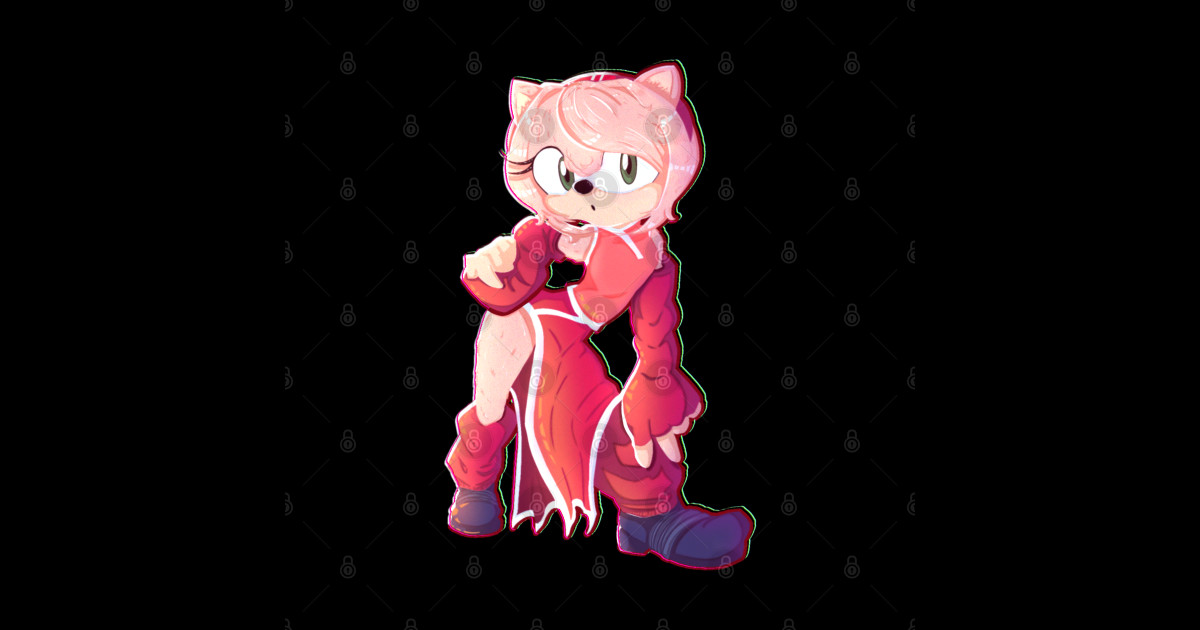 amy the hedgehog - Amy - Sticker | TeePublic
