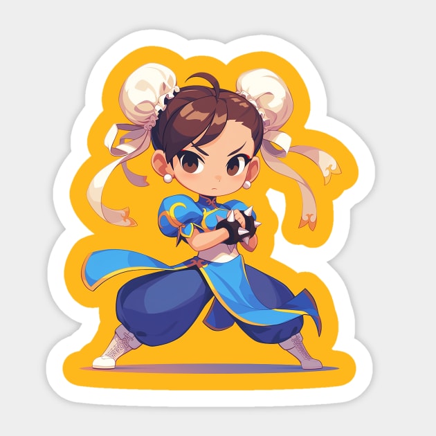 chun li - Chun Li - Sticker | TeePublic