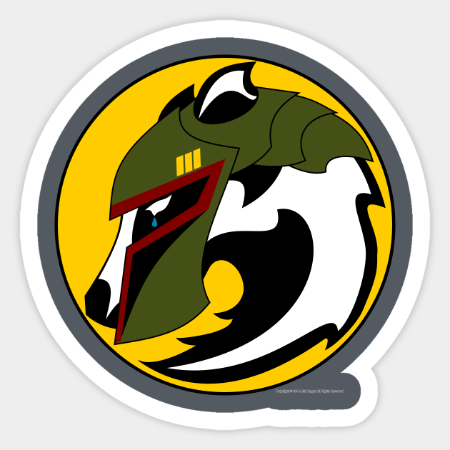The Sad Badger - Boba Fett - Sticker | TeePublic