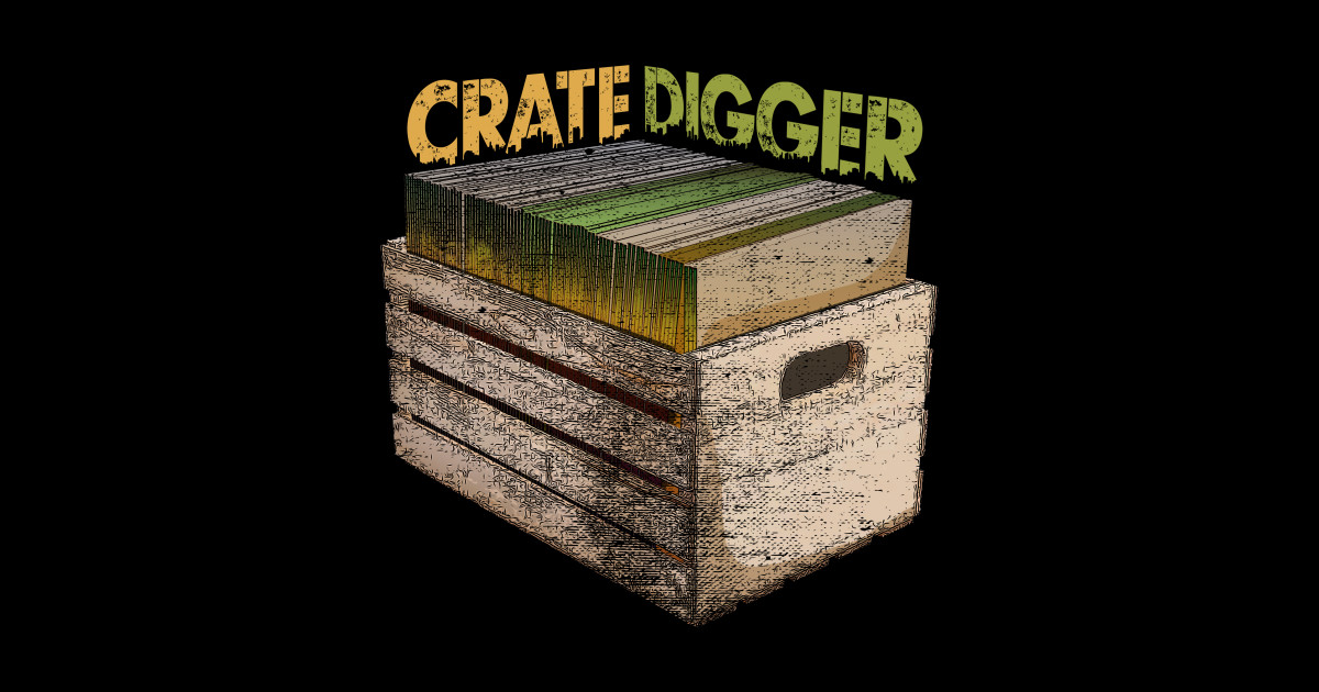 Crate Digger Vinyl Collector - Vinyl Collector - Sticker | TeePublic