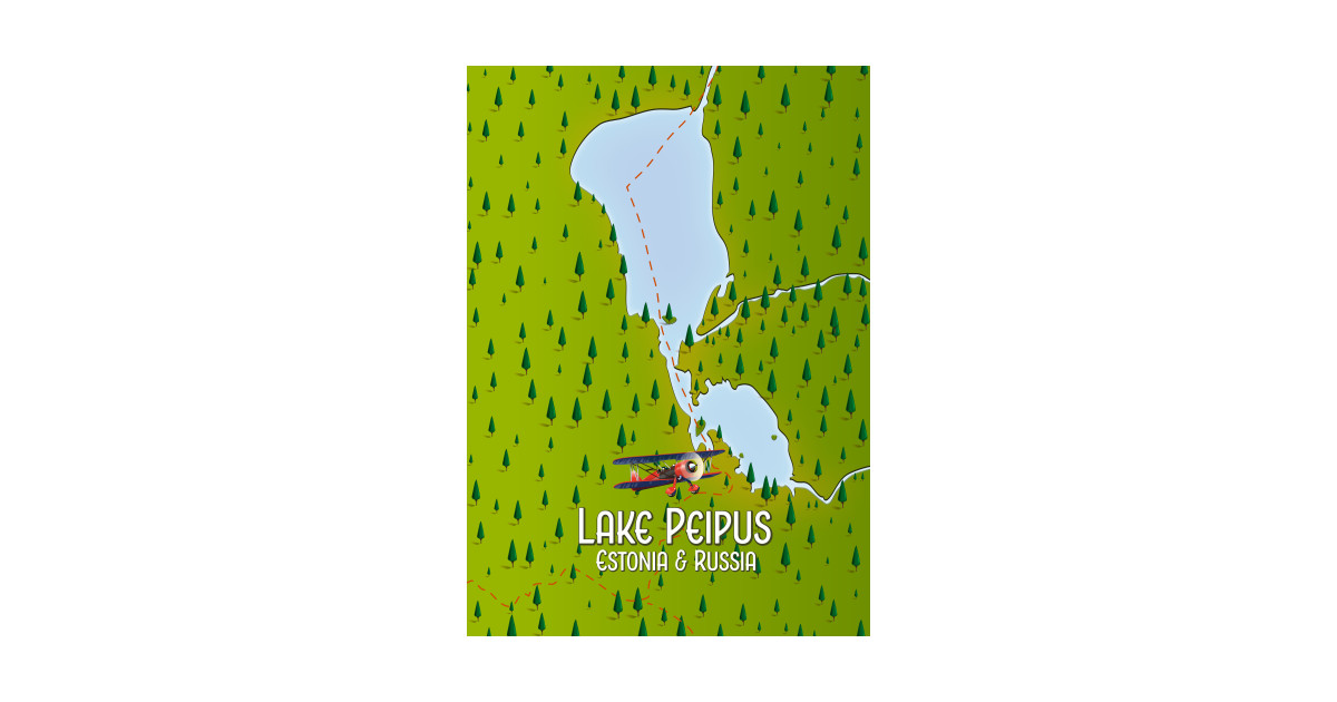 Lake Peipus Estonia and Russia map - Lake Peipus Estonia And Russia Map ...