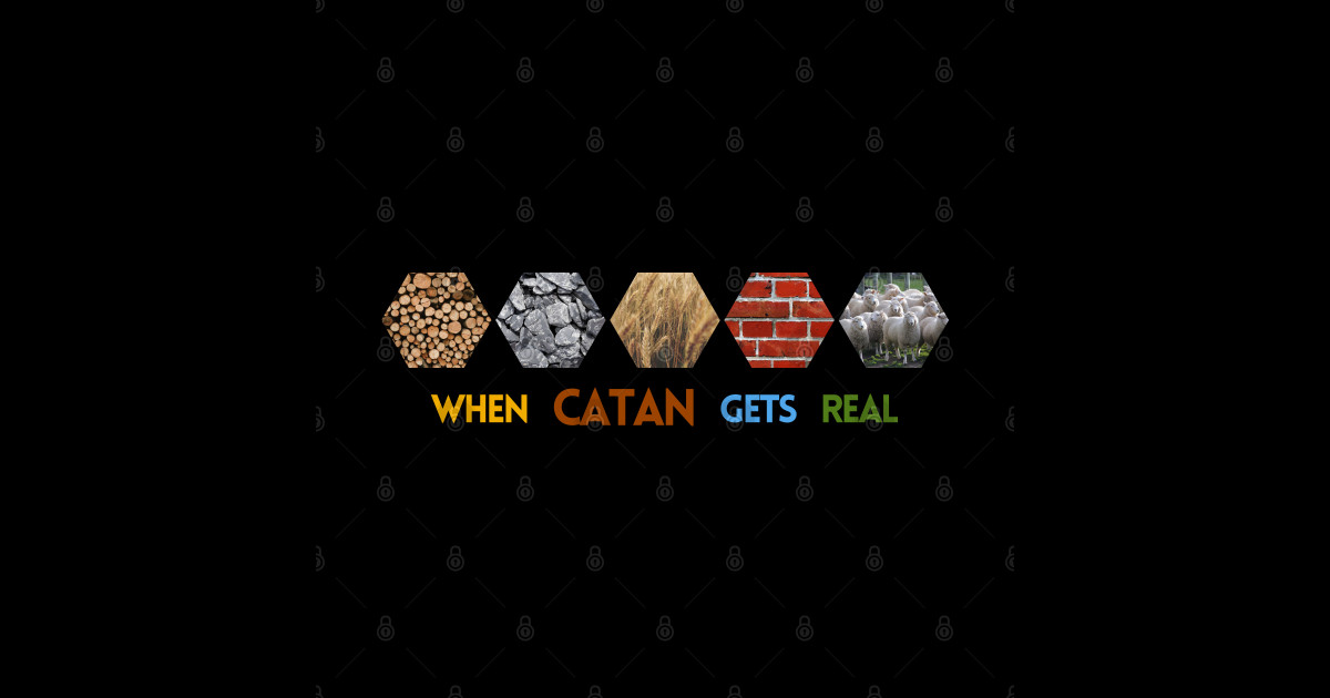 Real Life Settlers of Catan T-Shirt - Catan - Sticker | TeePublic