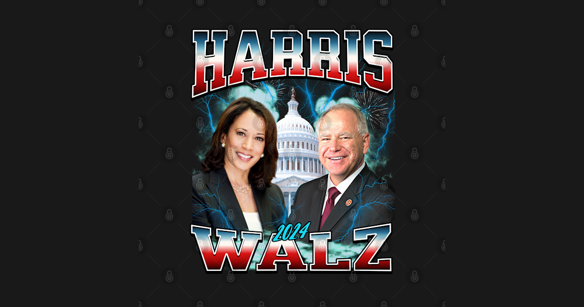 90s Kamala Harris Tim Walz Bootleg 90s Rap Hip Hop - Harris Walz 2024 ...