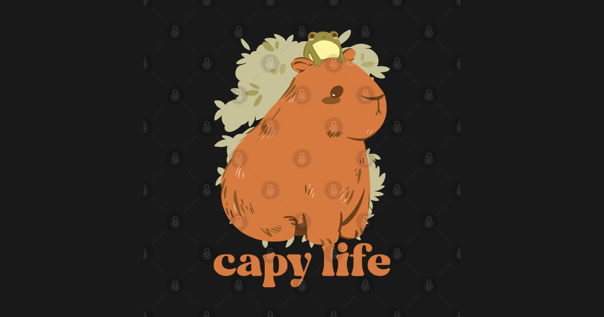 Capy Life - Capybara Mom | Cottagecore Style - Capybara - T-Shirt | TeePublic
