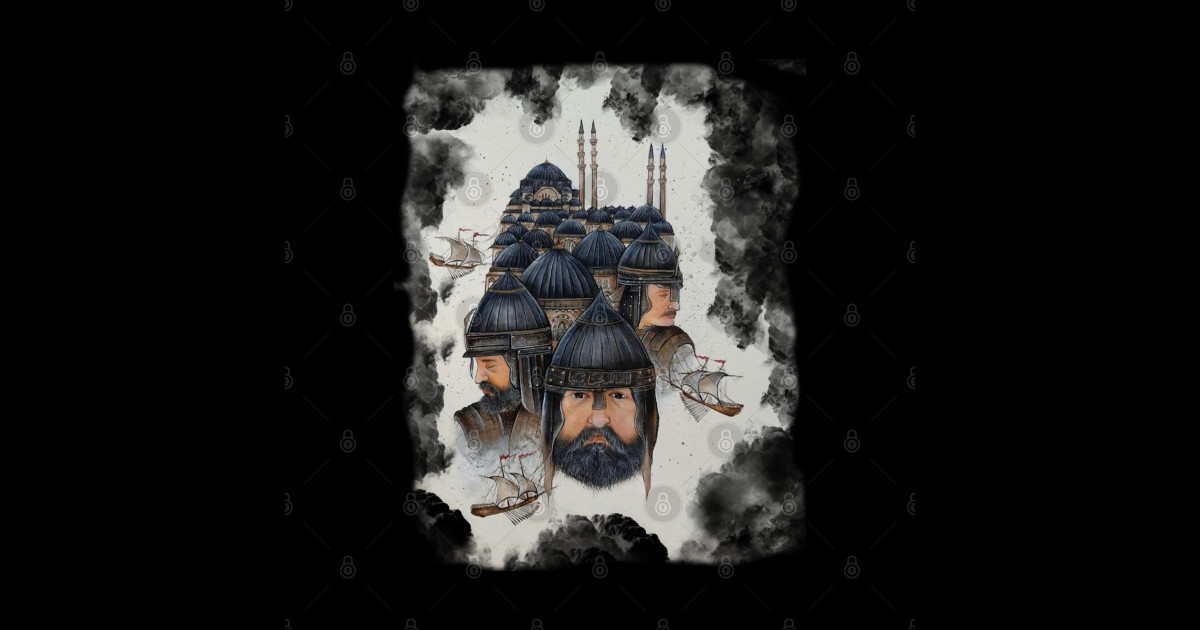 Ottoman mosque to helmet - Old - Sticker | TeePublic