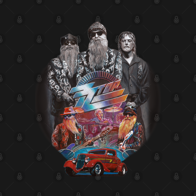 ZZ Top Art - Zztop - T-Shirt | TeePublic