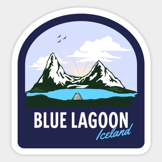 Blue Lagoon Souvenir - Blue Lagoon - Sticker | TeePublic