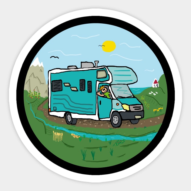RV Recreational Vehicle - Rv - Sticker | TeePublic