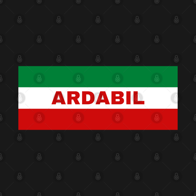 Ardabil City in Iranian Flag Colors - Iranian Flag - T-Shirt | TeePublic