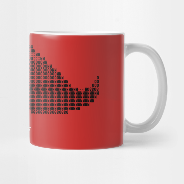 Mustascii - ASCII Mustache - Programmer - Mug | TeePublic