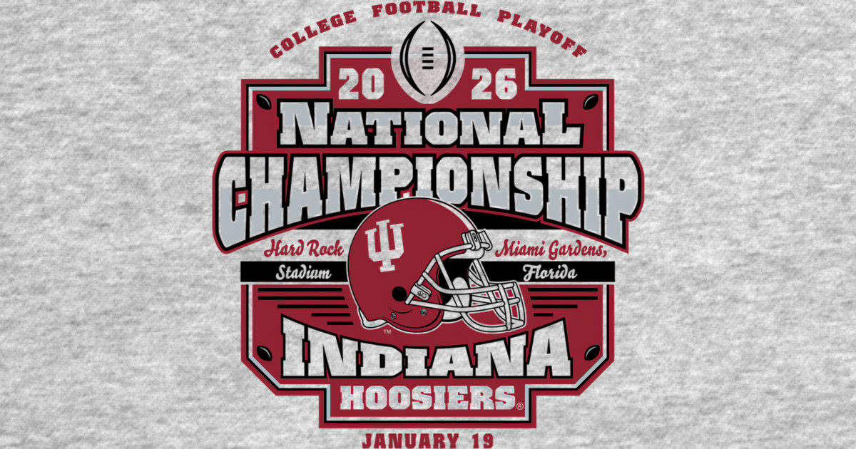Indiana Hoosiers CFP National Championship 2026 Icon - Indiana Hoosiers ...