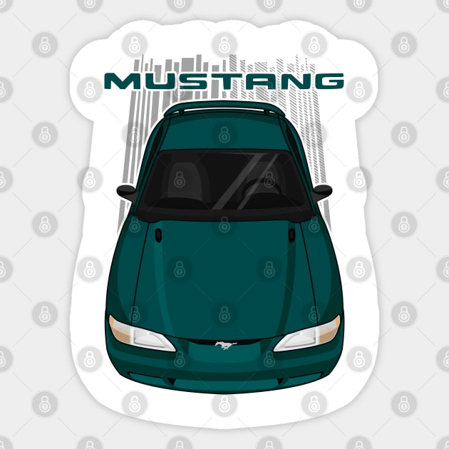 Mustang GT 1994 to 1998 SN95 - Green - 1997 Mustang - Sticker | TeePublic