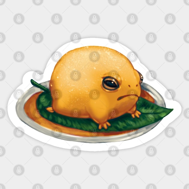 Mango Mochi Frog - Frog - Sticker | TeePublic