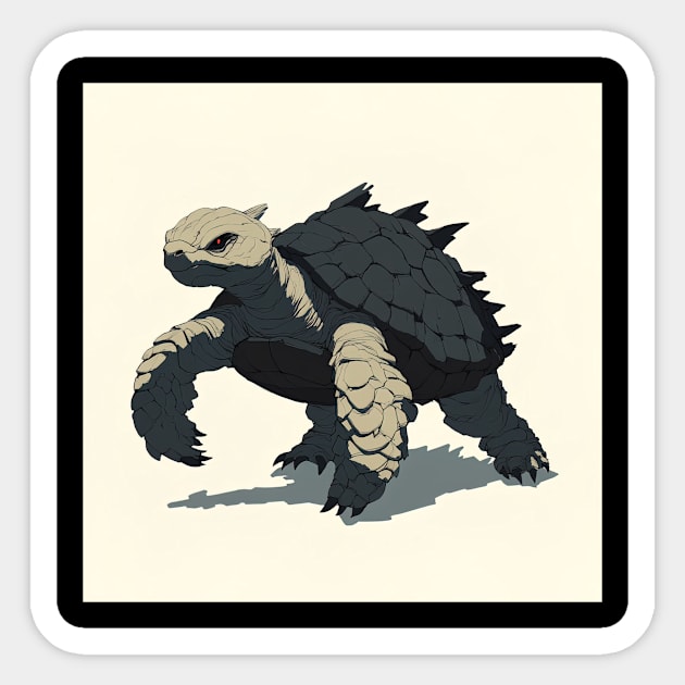 Dragon Turtle | Anime style - Dragon Turtle - Sticker | TeePublic