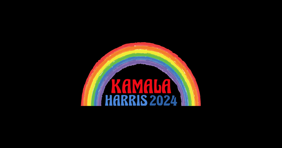 Kamala Harris Rainbow - Kamala Harris - Sticker | TeePublic