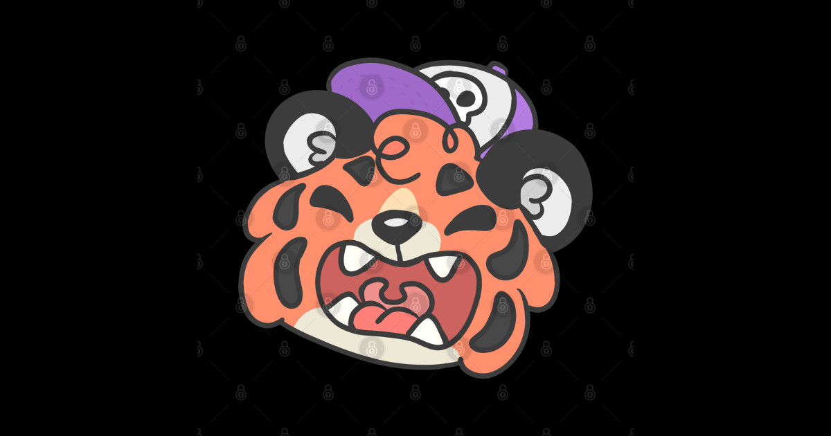 Rad tiger - Grr - Sticker | TeePublic