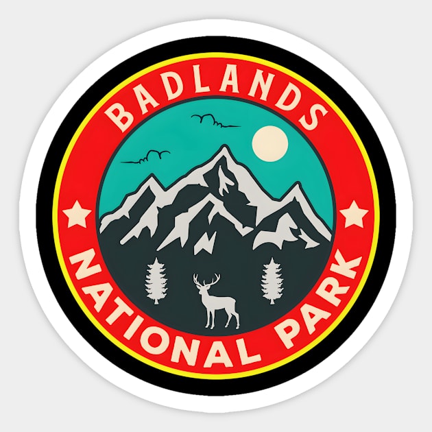 Badlands national park - Badlands - Sticker | TeePublic