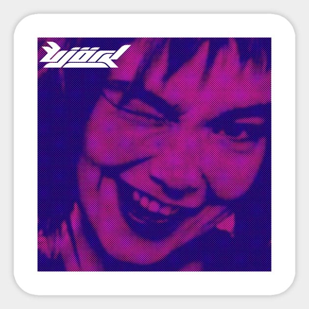 Bjork 90s Design - Bjork - Sticker | TeePublic